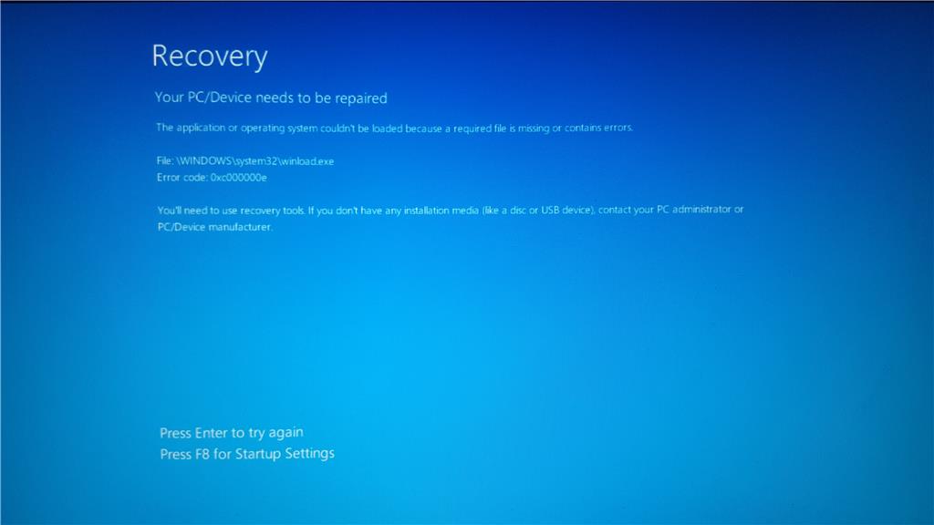 Fix Boot Error Code 0xc000000e In Windows 10 Microsoft Watch