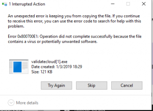 Fix Windows Backup Error 0x800700E1, Operation Did Not Complete Successfully - Microsoft Watch