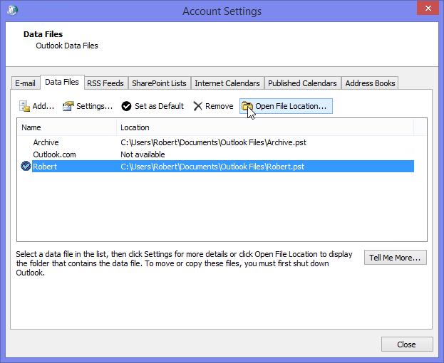 Fix Error 0x8004010F Outlook Data File Cannot Be Accessed Microsoft Watch