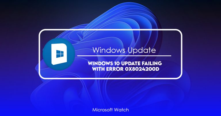 Windows 10 Update Failing With Error 0x8024200d [solved] Microsoft Watch